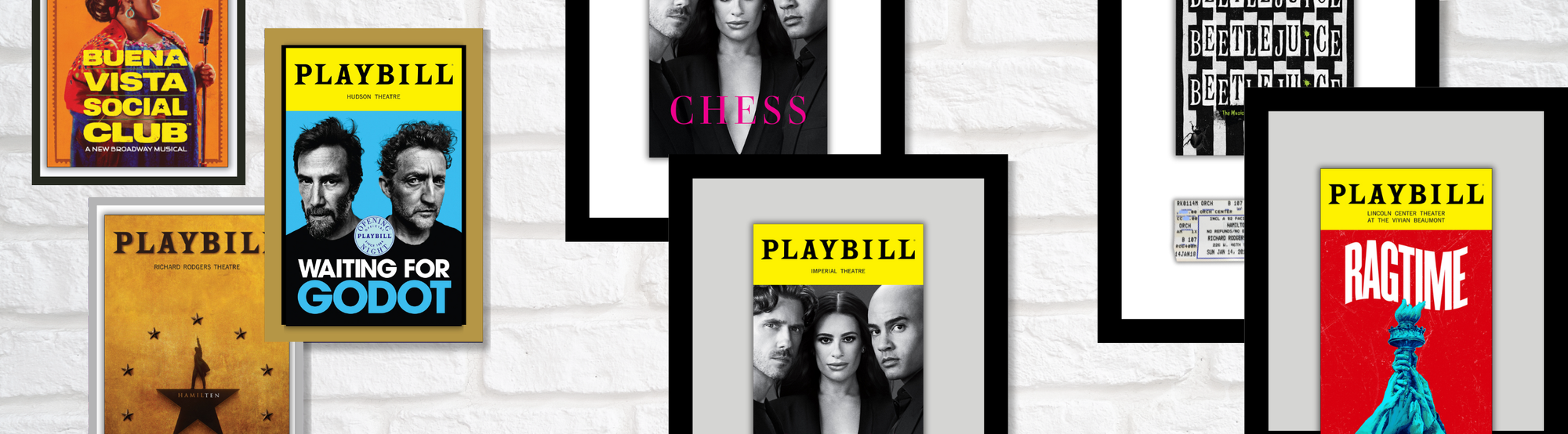 PLAYBILL BINDERS AND FRAMES