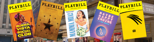 NOW ON BROADWAY- PLAYBILLS