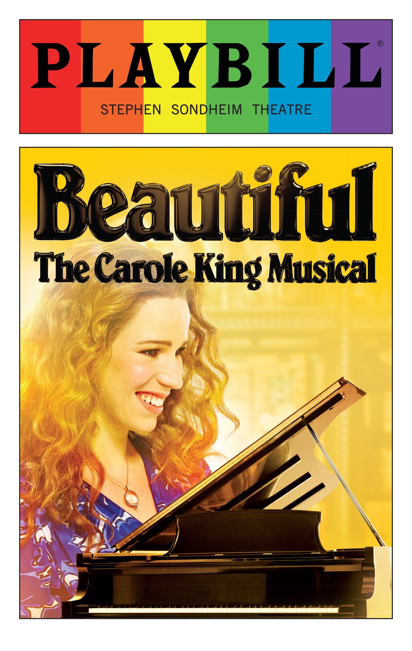 Beautiful - June 2016 Playbill with Rainbow Pride Logo