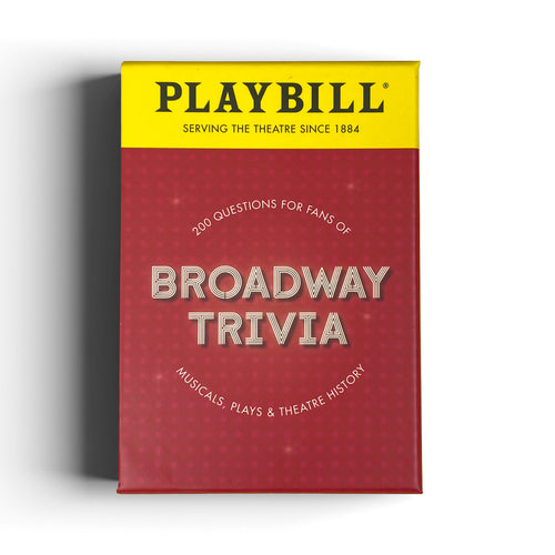 Playbill Broadway Trivia Game: 200 Questions for Fans of Musicals, Pla