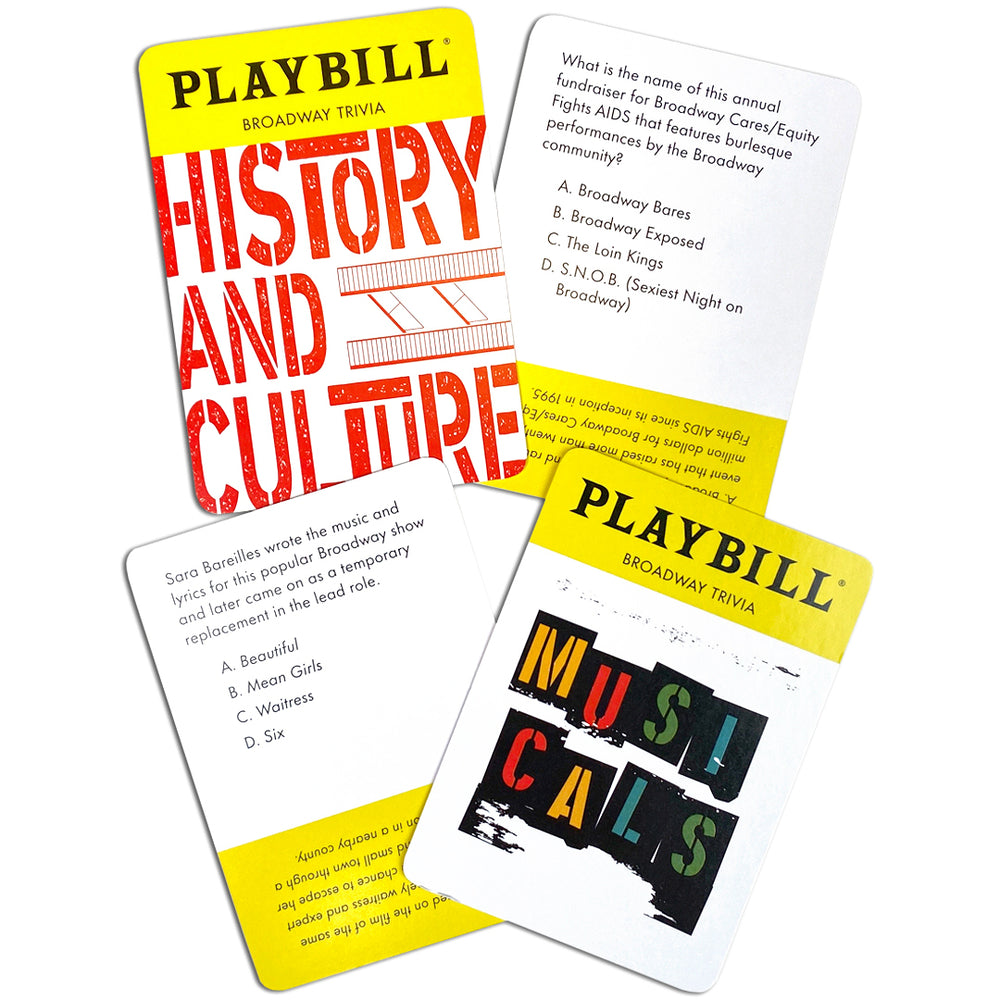 Playbill Broadway Trivia Game: 200 Questions for Fans of Musicals, Pla